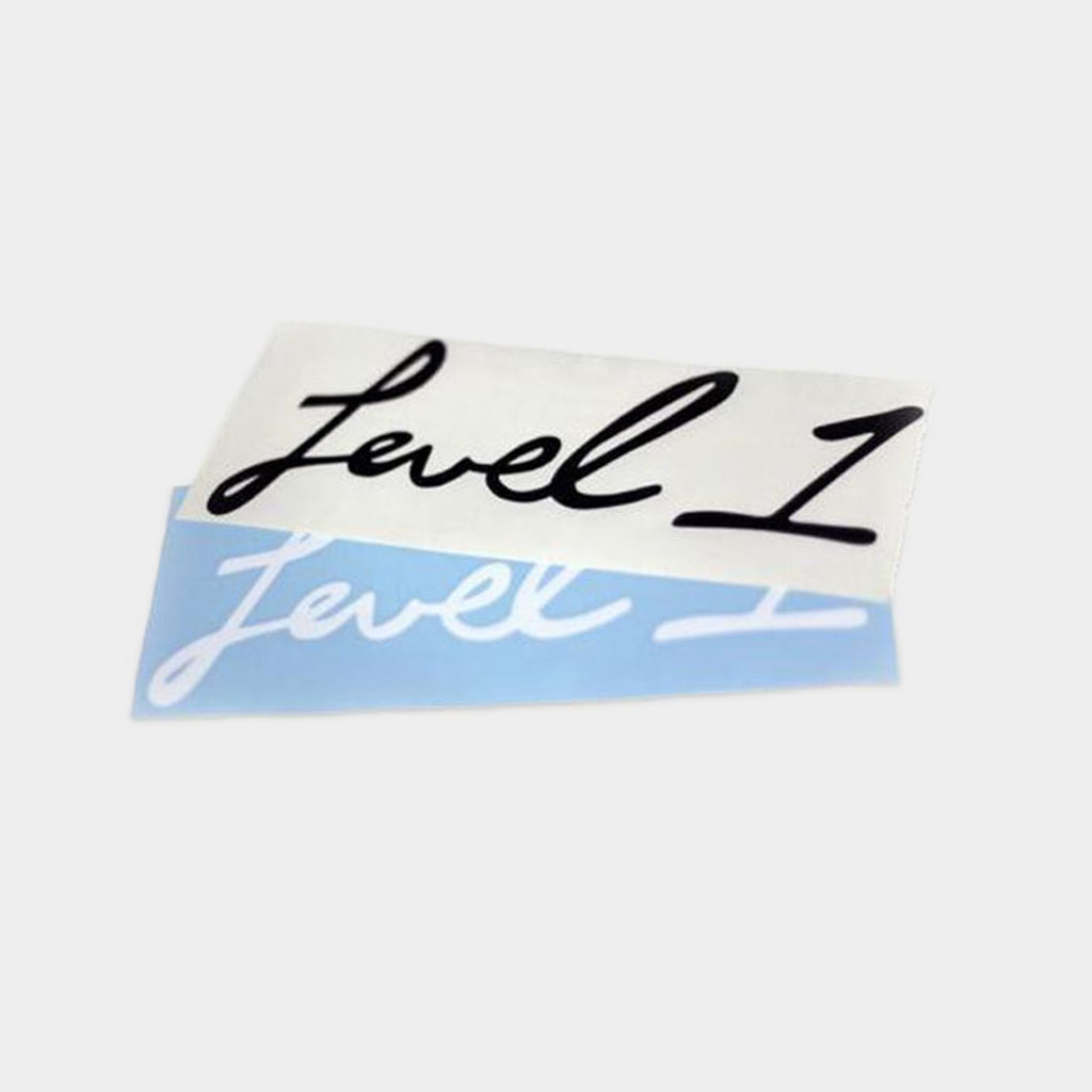 18" Script Decal Sticker – Level 1